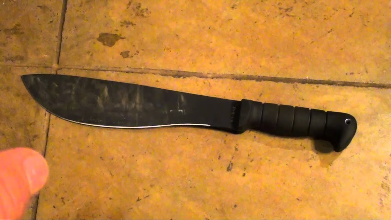 kabar cutlass machete review - YouTube