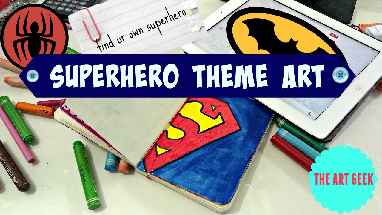 Drawing Superheros - Art Journal - YouTube