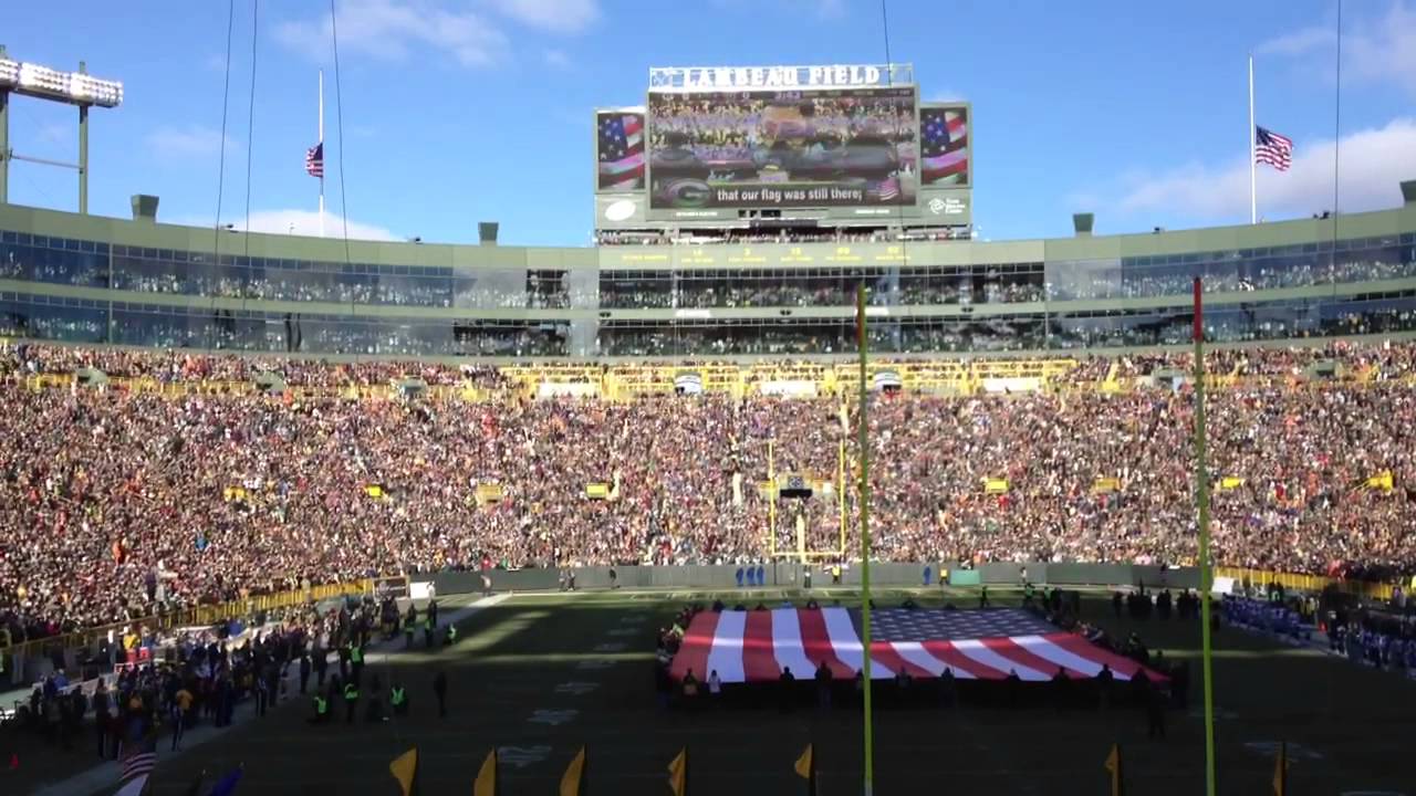 Coast Guard Flyover at Packer Game - YouTube