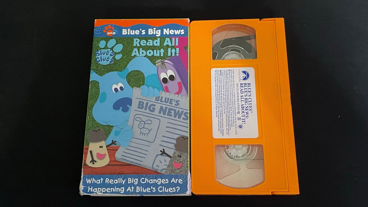 Opening To Blue’s Clues: Blue’s Big News Read All About It! 2001 VHS ...