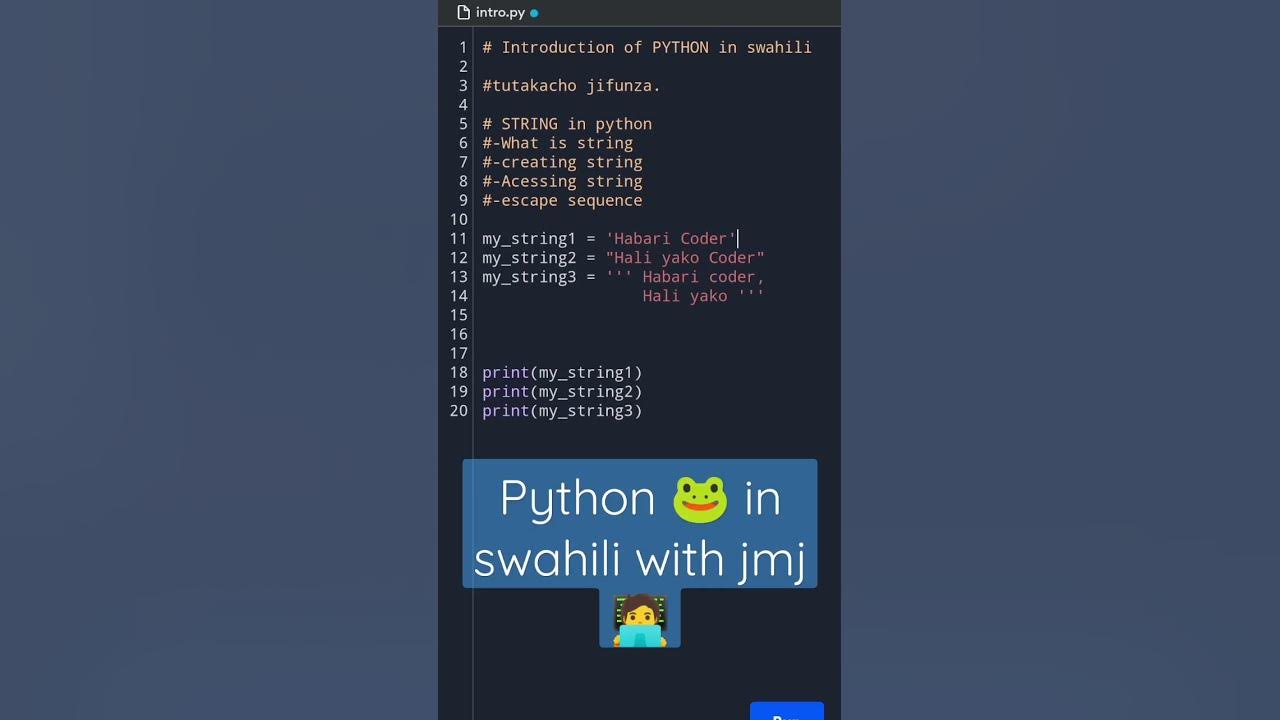 Comming Soon Swahili Pythonistas Learnpython Code Python Pythonprogramming Coding