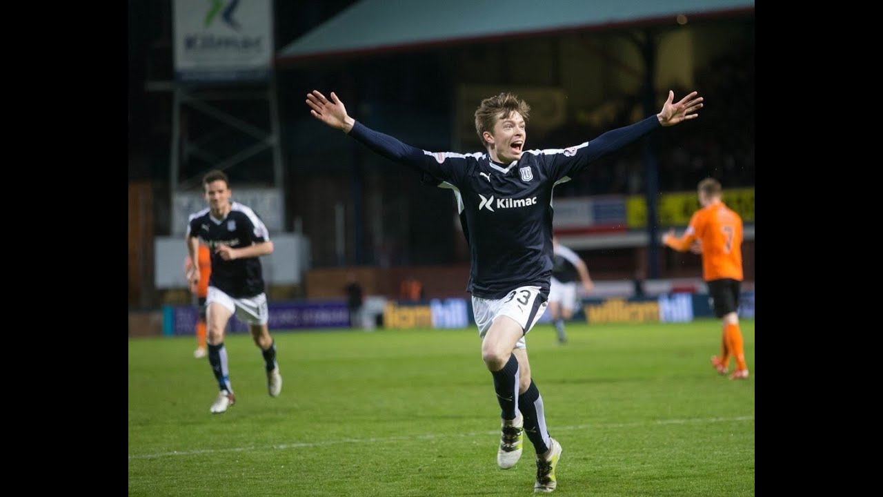 Dundee 2-1 Dundee Utd. Craig Wighton goal - YouTube