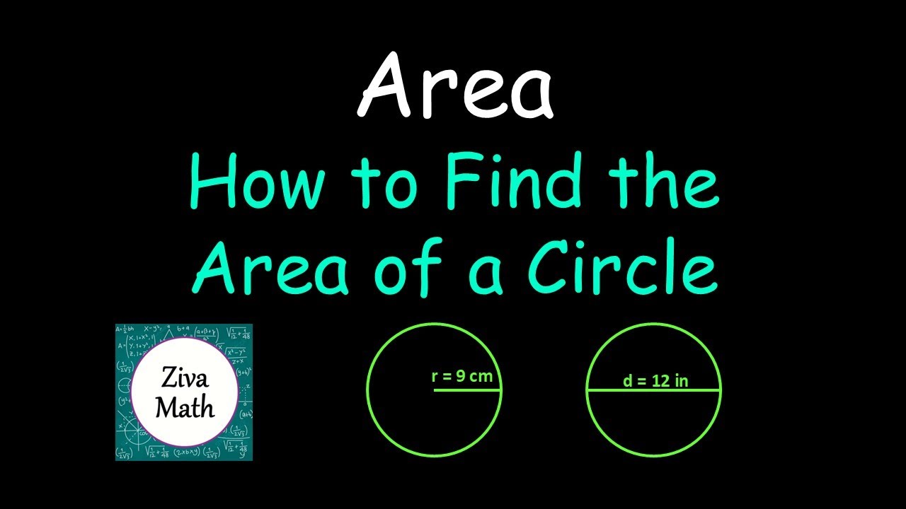 How to Find the Area of a Circle | Area - YouTube