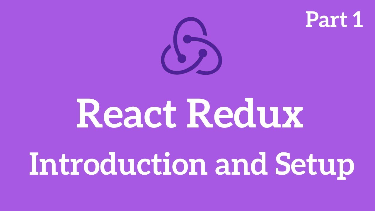 React Redux Tutorial Project Setup Youtube