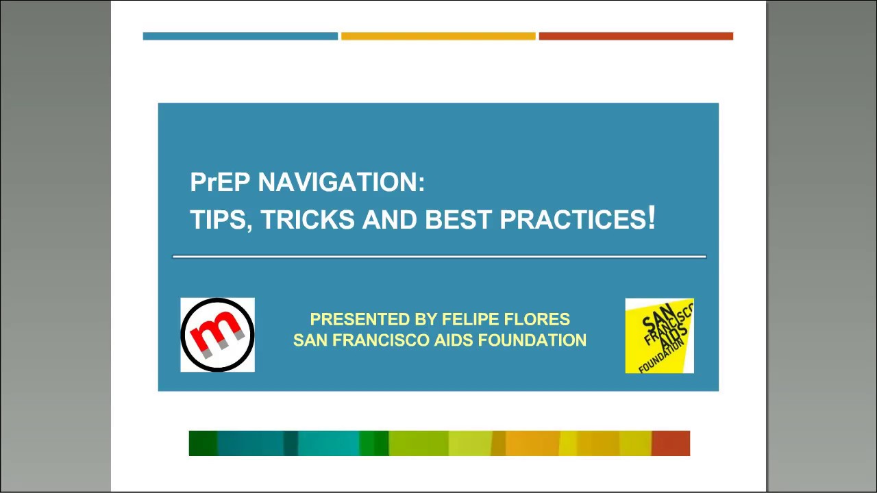 PrEP Navigation Tips, Tricks and Best Practices! - YouTube