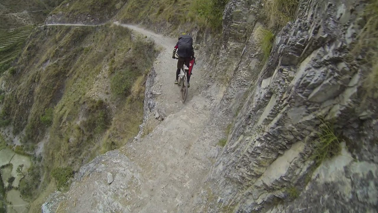 Cycling in Nepal - Scary but thrilling cliff riding in the Himalayas ...
