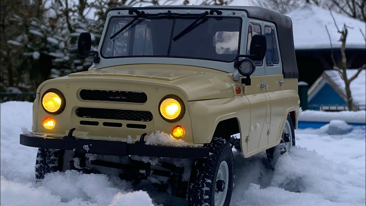 Wpl c94 уаз 469 ️ первый выезд после перекраса, 1:12 uaz repaint - YouTube