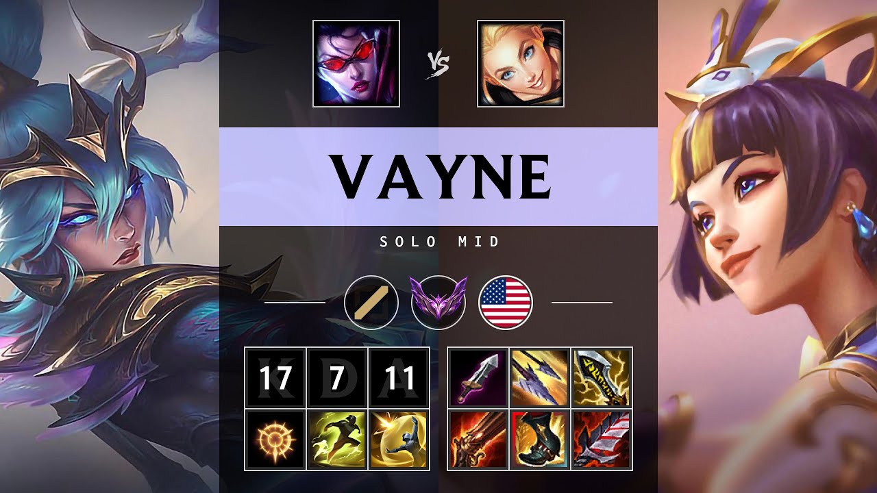 Vayne Mid vs Lux: Triple Kill, Dominating - NA Master Patch 25.S1.2 ...