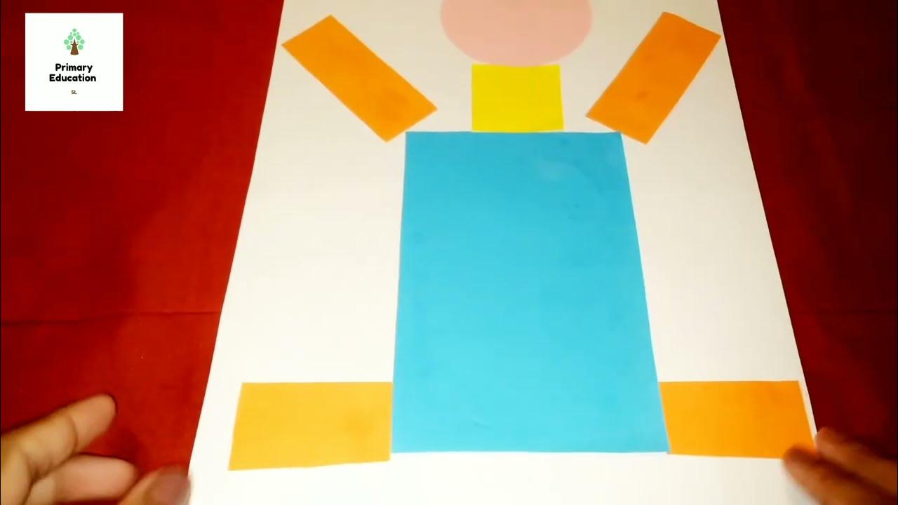 හැඩතල නිර්මාණ |Geometric shapes creativity |step by step| Learn shapes ...