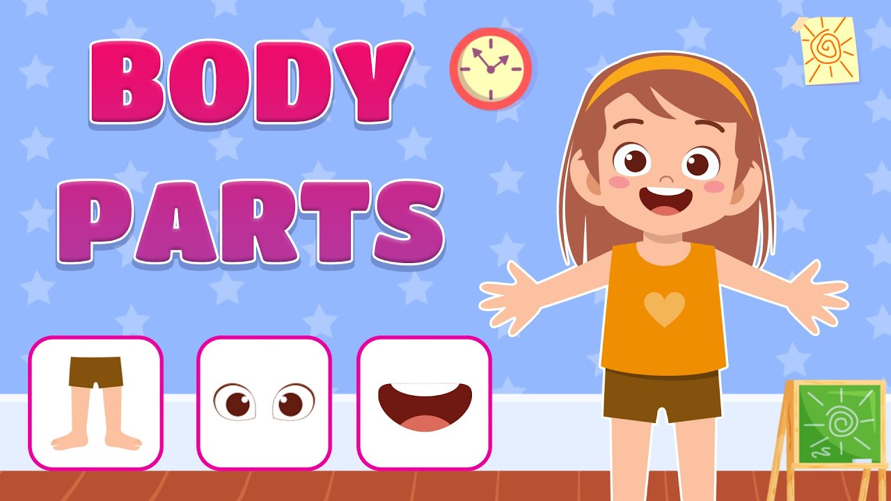 Let's Learn Body parts Song for children | Best Toddler Learning Videos ...