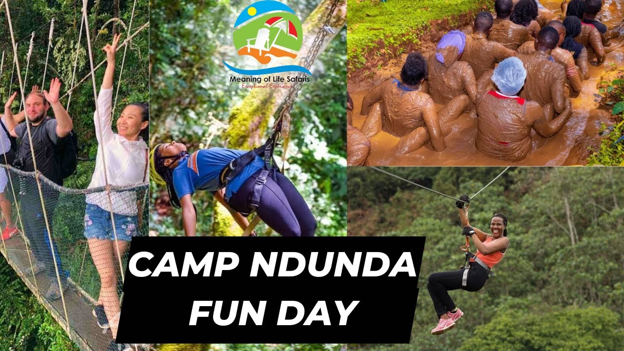 CAMP NDUNDA| MUD FUN|WILD SWING|ZIPLINNING - YouTube