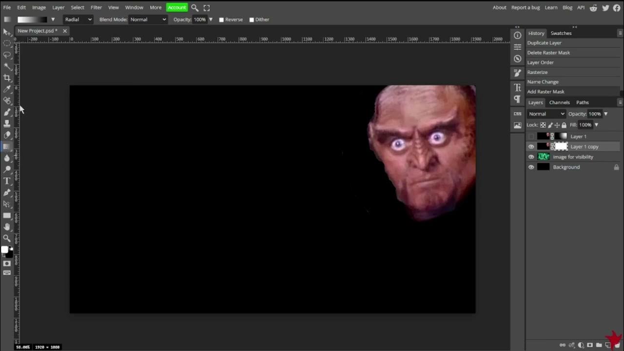 Raster mask in PhotoPea - YouTube