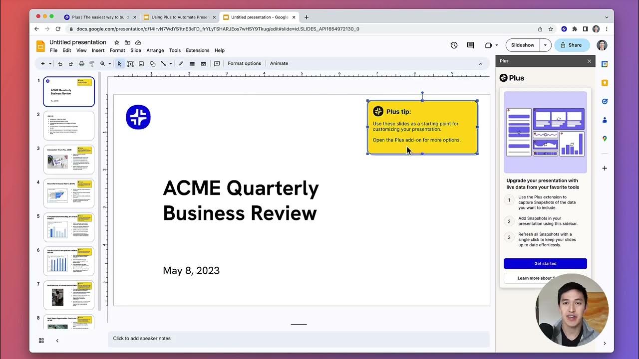 Overview of Plus AI for Google Slides - YouTube