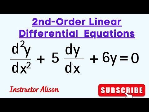 Second-order Linear Homogeneous Differential Equations For Beginners ...