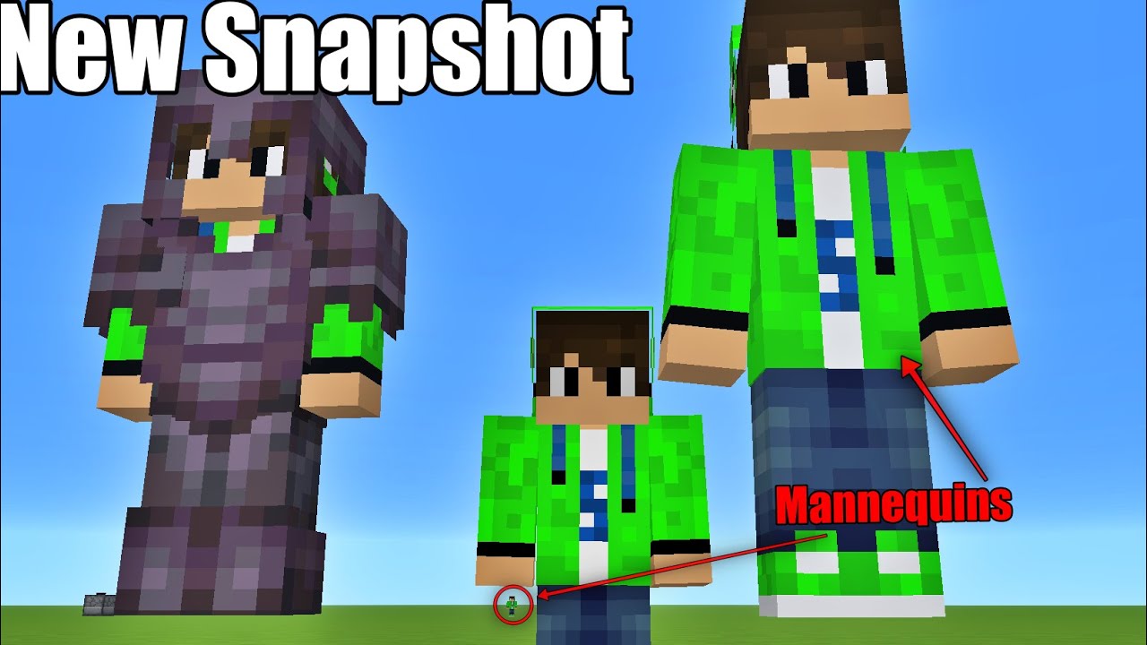 Minecraft just added Mannequins | Minecraft Snapshot 25w36b - YouTube