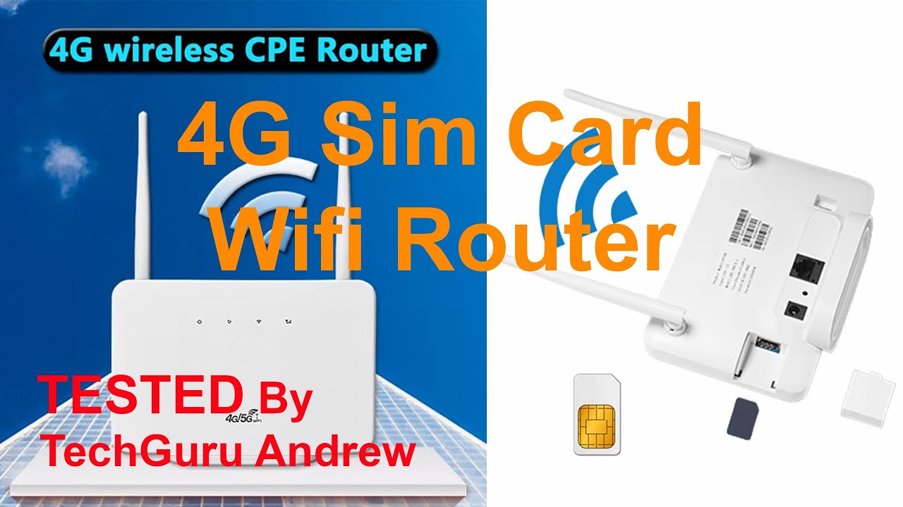 4G Sim Card Wi-Fi Router - YouTube