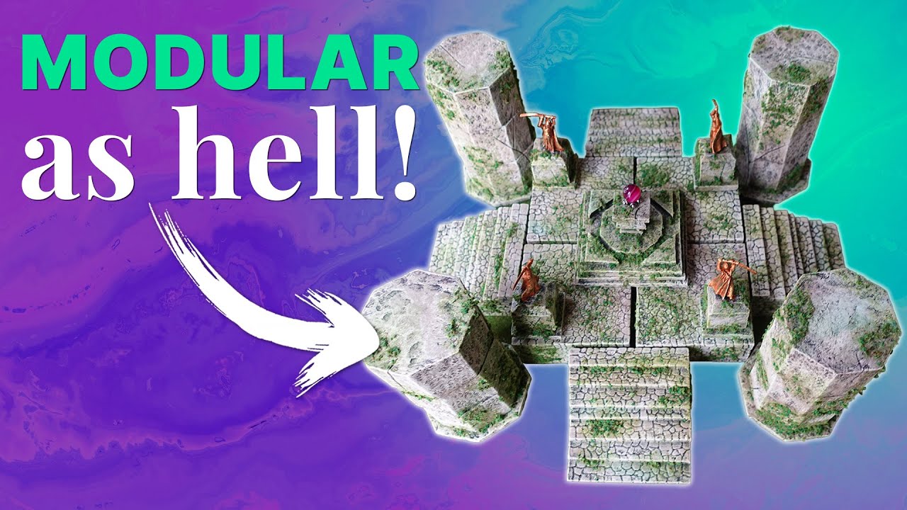 🛕 Modular SHRINE TEMPLE - Easy and Cheap TERRAIN for DnD & Wargaming ...