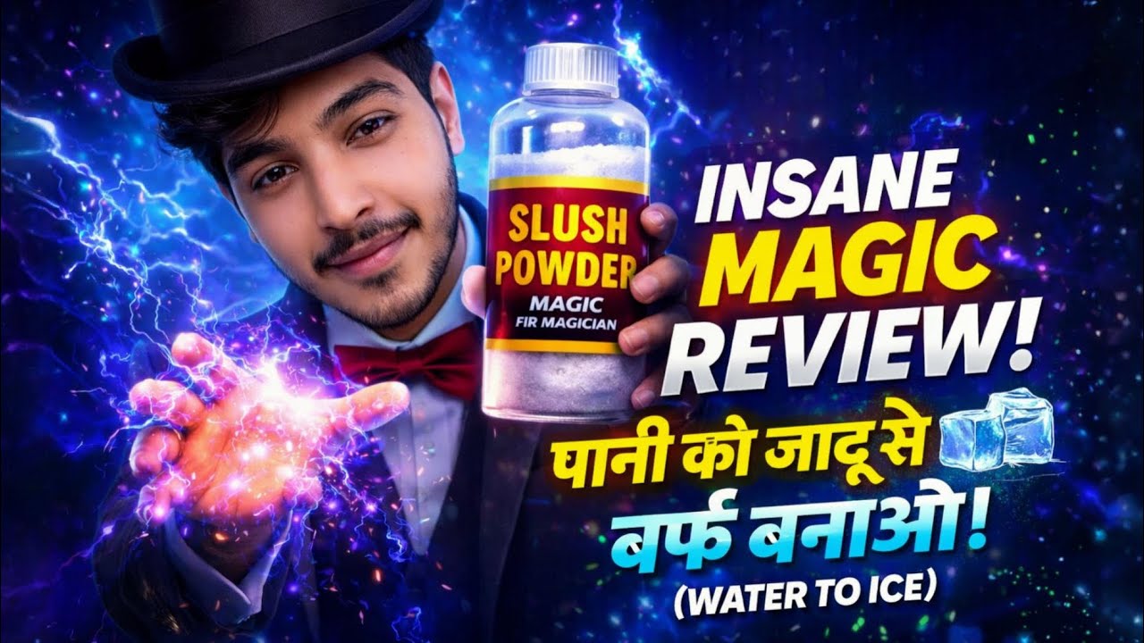 Slush Powder Magic For Magician || Insane Magic Review Water To Ice ...