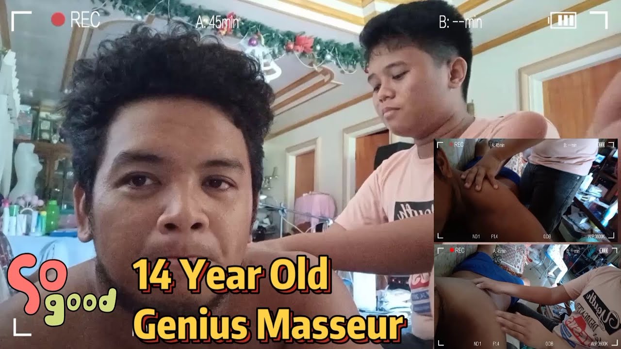 14 Yr Old Masseur | Batang professional mag masahe | Champoy Kolokoy - YouTube