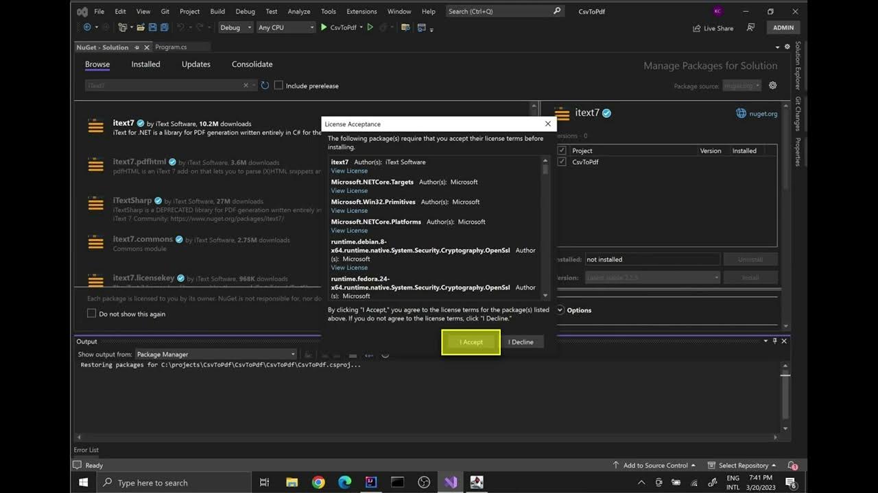 How to convert CSV to PDF in C Sharp - YouTube