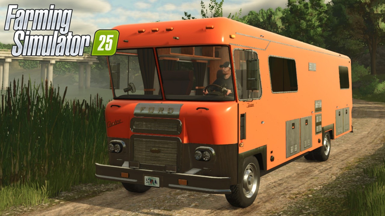 FS25 - CAMPERVAN TRIP with CLASSIC Ford Condor RV - CAR MOD for Farming ...