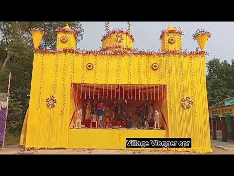 Maa Durga Pandal 2024 | Madansath Bazar Manjhi | Chapra Bihar Saran | - YouTube