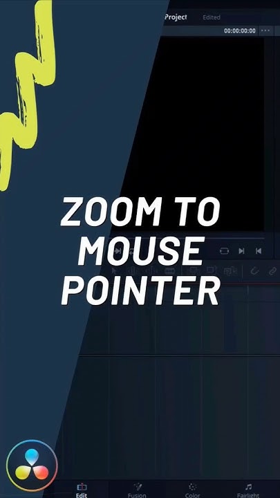 DaVinici Resolve: Zoom Around Mouse Pointer - YouTube