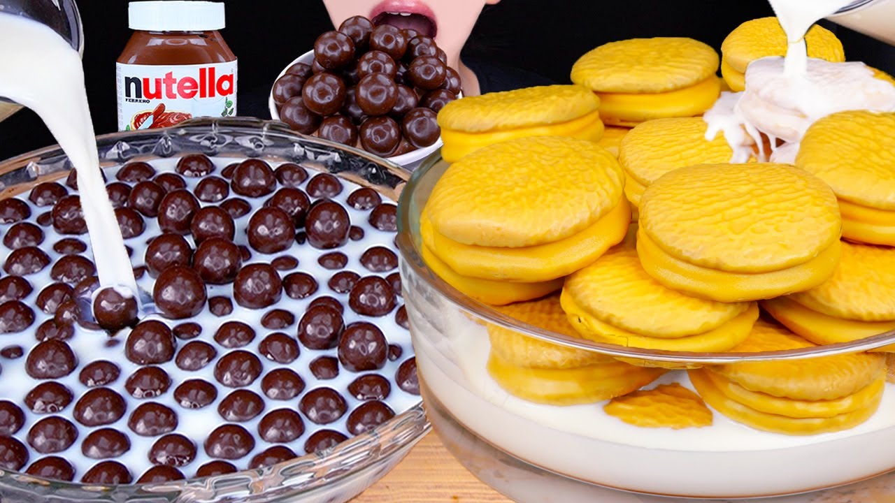 Asmr Dark Maltesers Kitkat Chocolate Magnum Ice Cream Nutella Twix