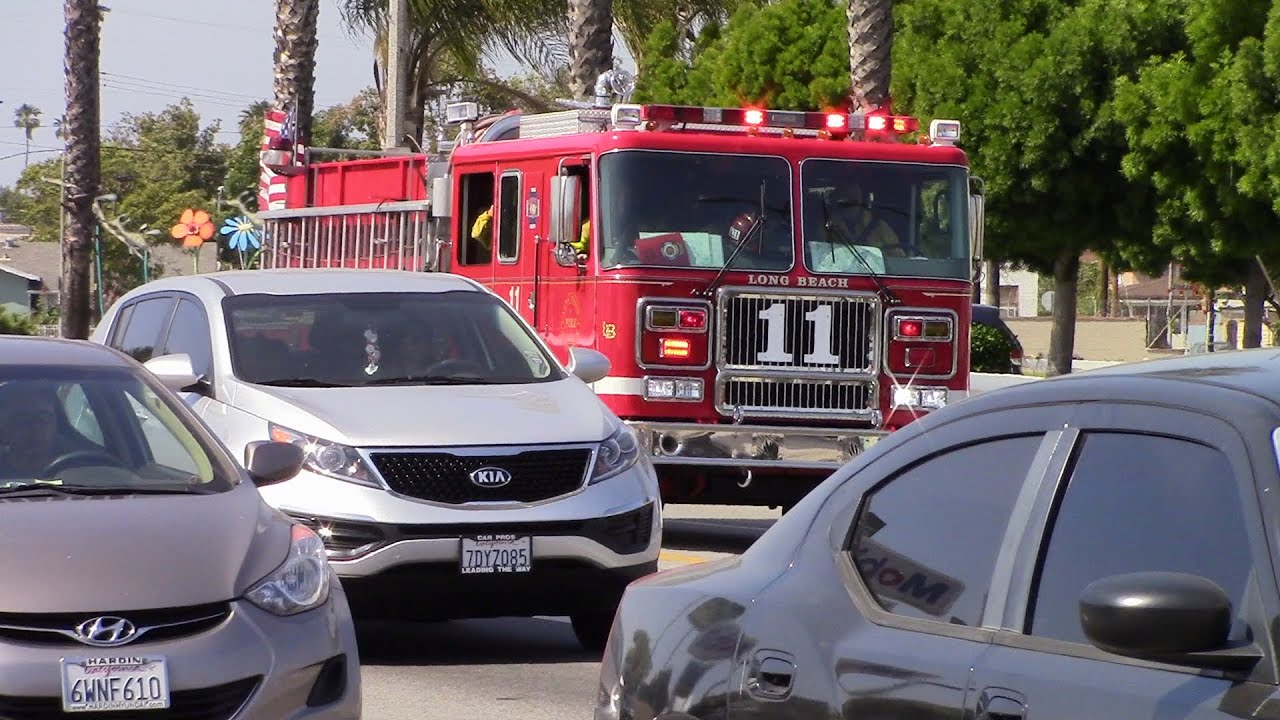 LBFD E11 & R11 (+LBPD) Responding - YouTube