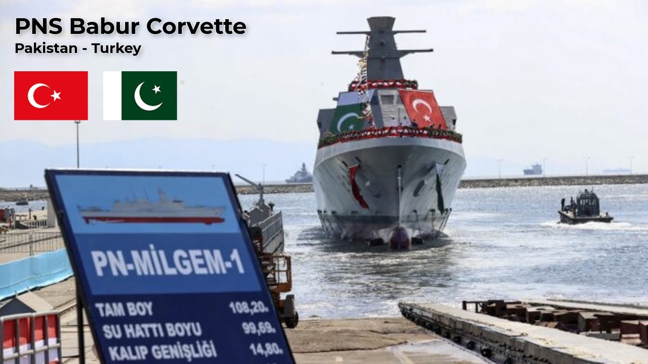 The First Milgem Class Corvette PNS Babur Ship Pakistan Navy was ...
