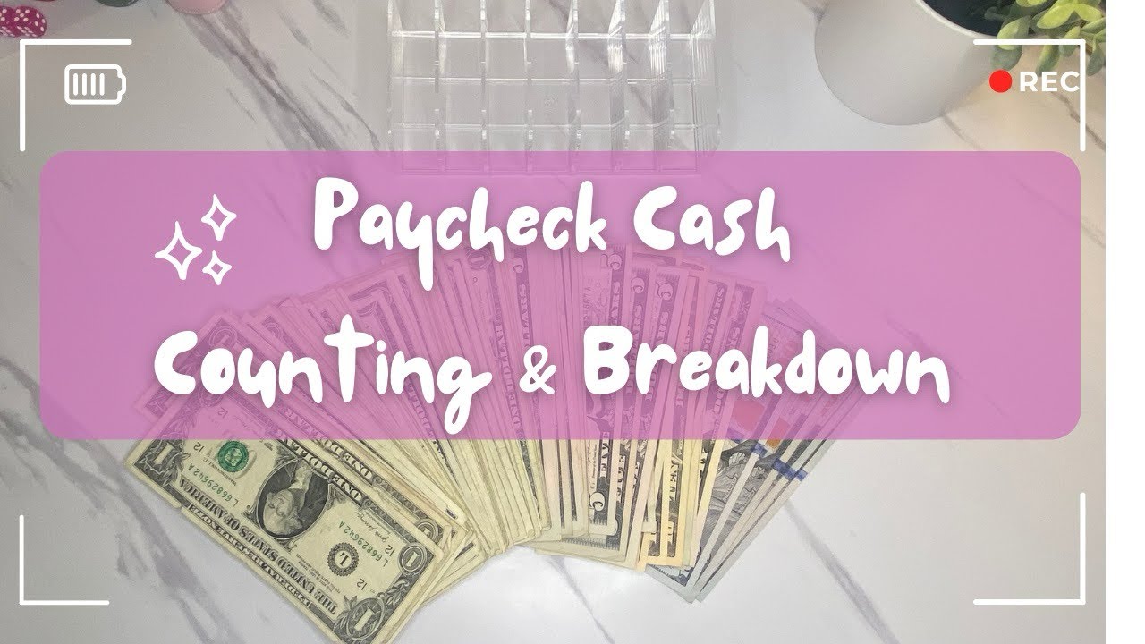 $1,000 Paycheck Cash Counting & Breakdown | Behind the scenes of cash ...