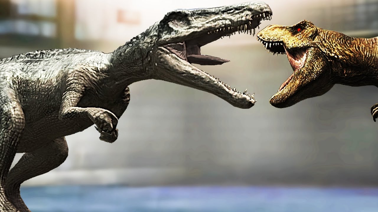 Jurassic World Battle - Dinosaur Without Eyes - Leucistic Baryonyx ...