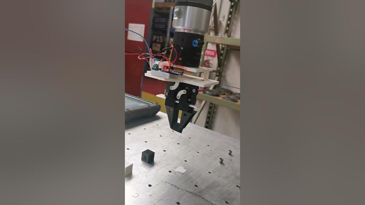 Arduino based gripper connected to a COBOT ( Universal robots 5e ) - YouTube