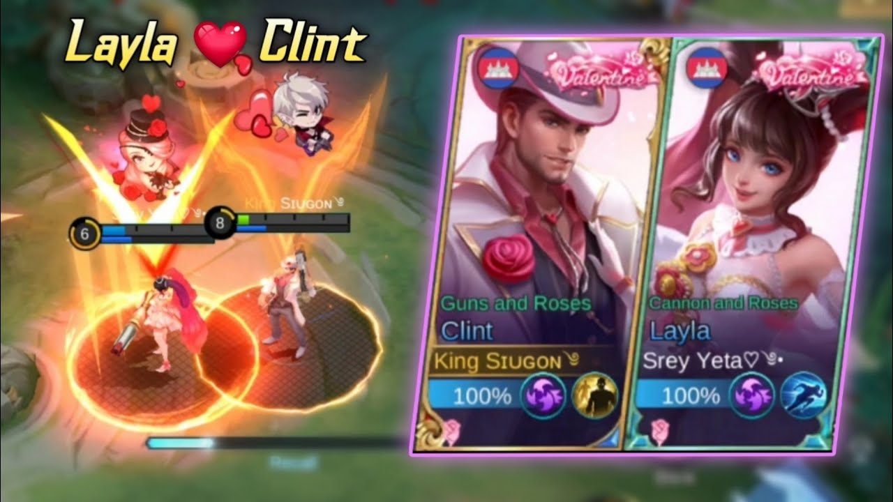 Clint love Layla Couple Gameplay Cute and Sweet | Couple MLBB - YouTube