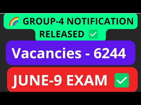🛑 TNPSC GROUP 4 NOTIFICATION 2024 | VACANCY 6244 | JUNE-9 EXAM ...