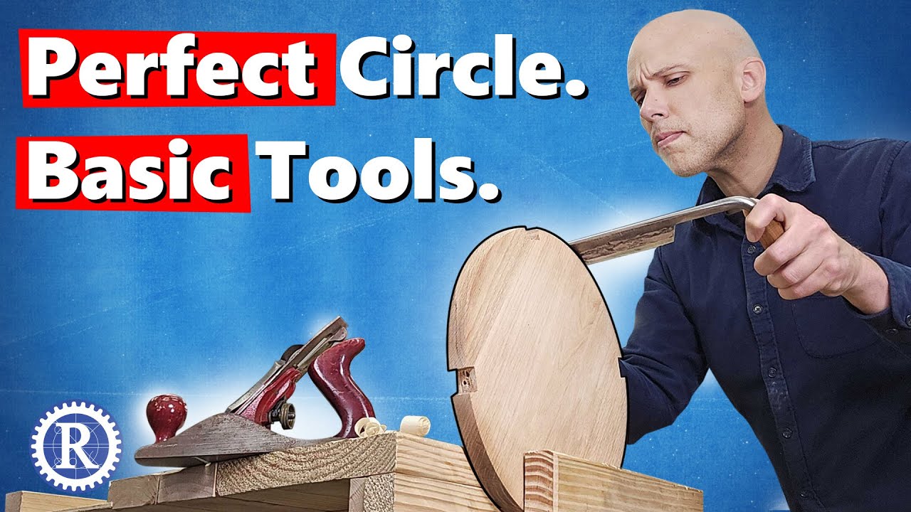Bandsaws are too easy!!! Make the round table top with basic tools. - YouTube