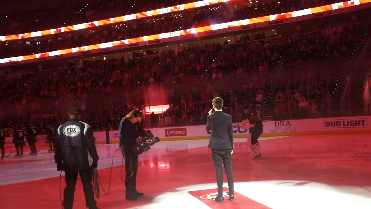 Mason Greer Carolina Hurricanes Anthems - YouTube