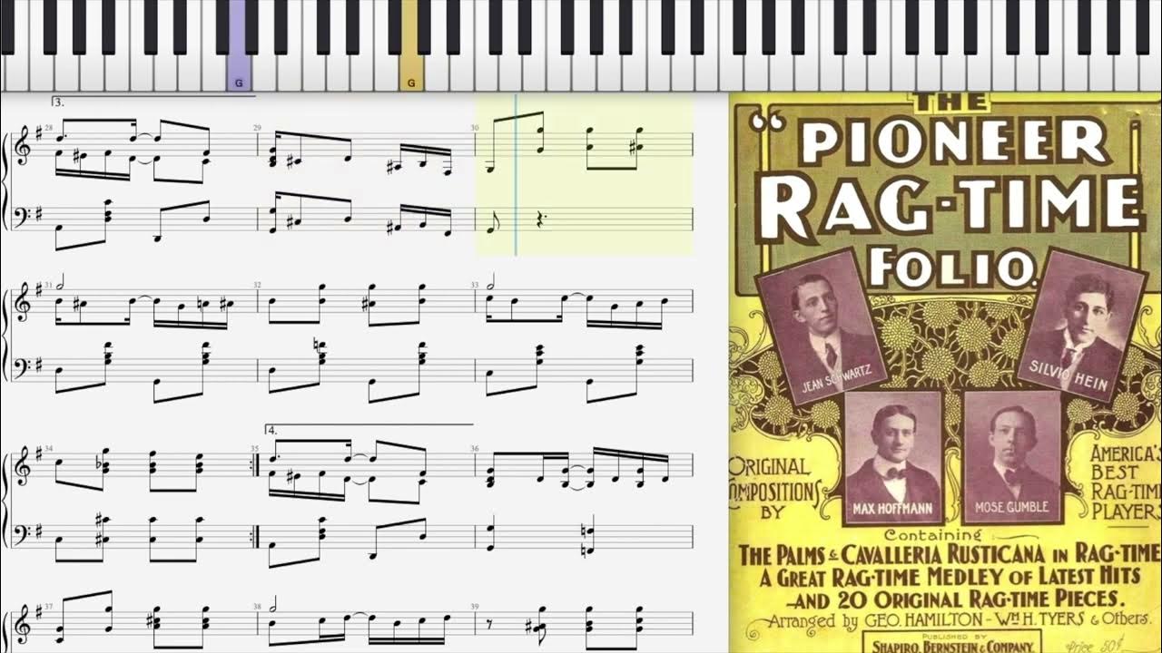 Syncopated Ragtime Medley by George Hamilton (1902, Ragtime piano) - YouTube