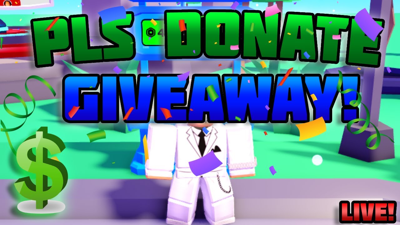 PLS DONATE raising and donating! (Roblox)🔴LIVE! - YouTube