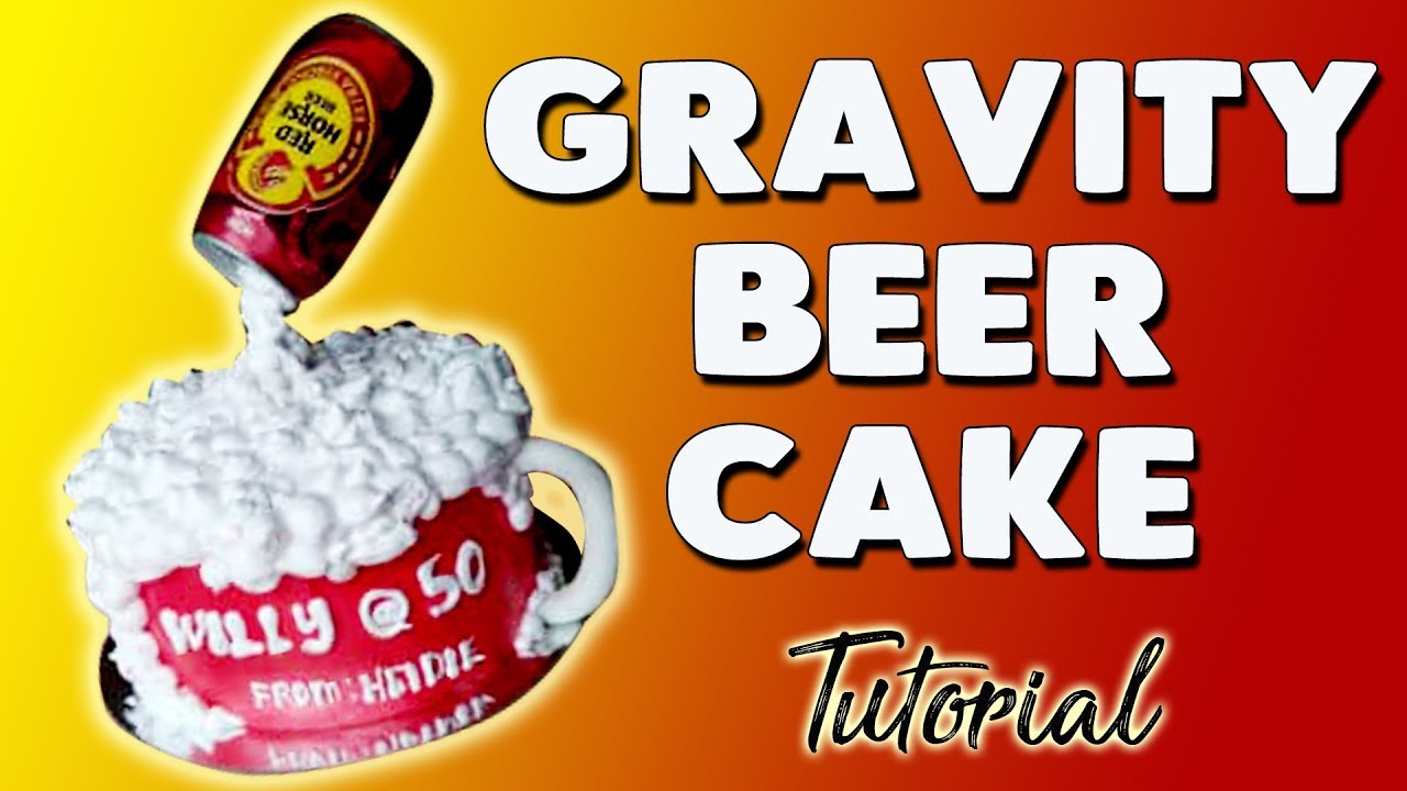 How to Create a Gravity Beer Cake | In Boiled Icing - YouTube