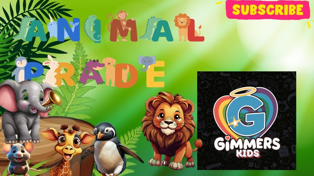 Animal Parade Song / Nursery Song/ Preschool Rhyme by GIMMER KIDS - YouTube