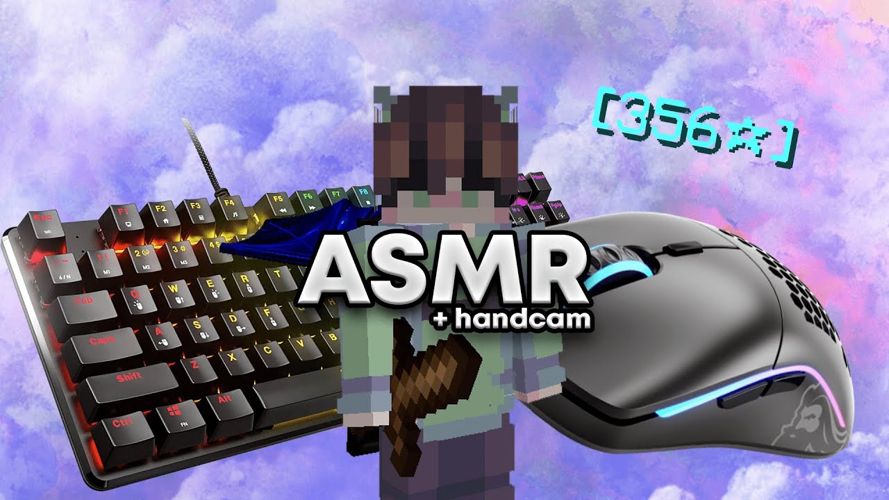 [Smooooth 240 FPS] Keyboard and Mouse Sounds ASMR + Handcam | Hypixel Bedwars - YouTube