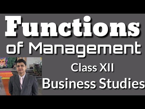Part-2 》 Functions of Management cbse business studies class 12 XII ...