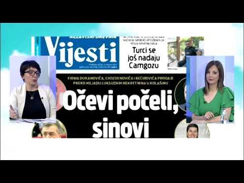 BOJE JUTRA - PREGLED ŠTAMPE: MILENA PEROVIĆ, CN MONITOR | Vijesti online - YouTube