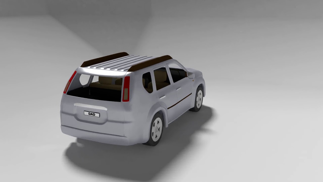 Blender 3D Model of 4WD SUV - YouTube