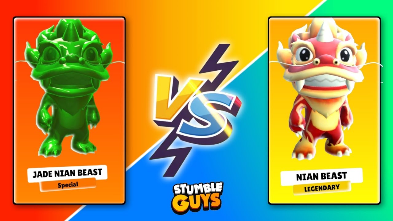 NEW SKIN 0.49 BETA | JADE NIAN BEAST vs NIAN BEAST | Battle In Stumble ...