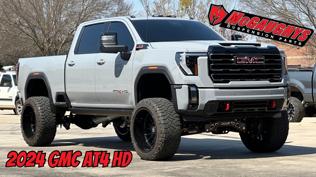 ** 2024 GMC 2500 AT4 HD ** 9” McGaughys lift kit & 24x14 wheels - YouTube