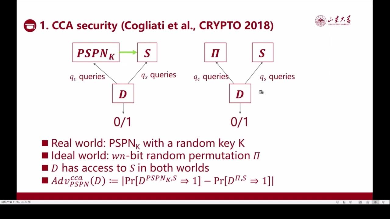 Provable Security of SP Networks with Partial Non-Linear Layers - YouTube