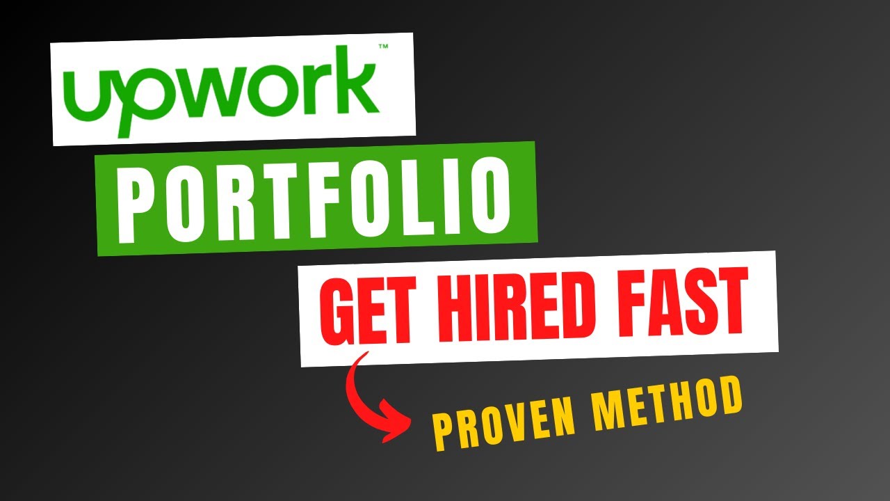 Upwork portfolio that get you hired - YouTube