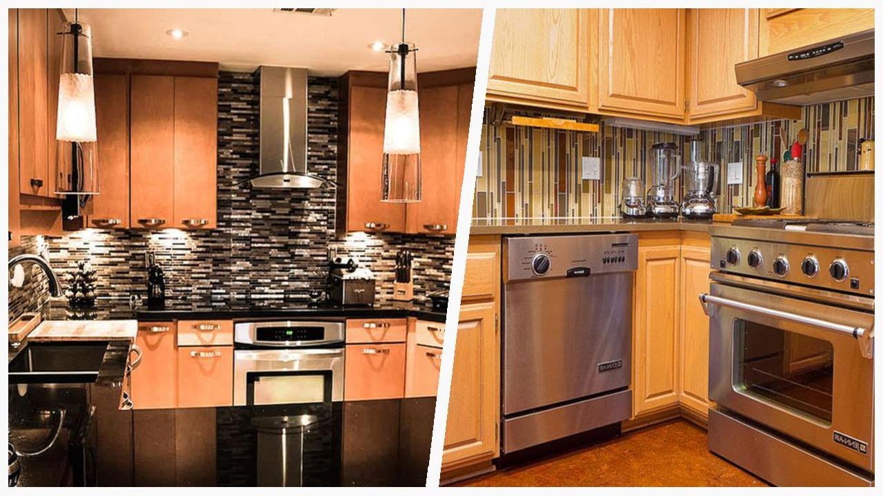 75 Orange Kitchen With Matchstick Tile Backsplash Design Ideas You'll ...